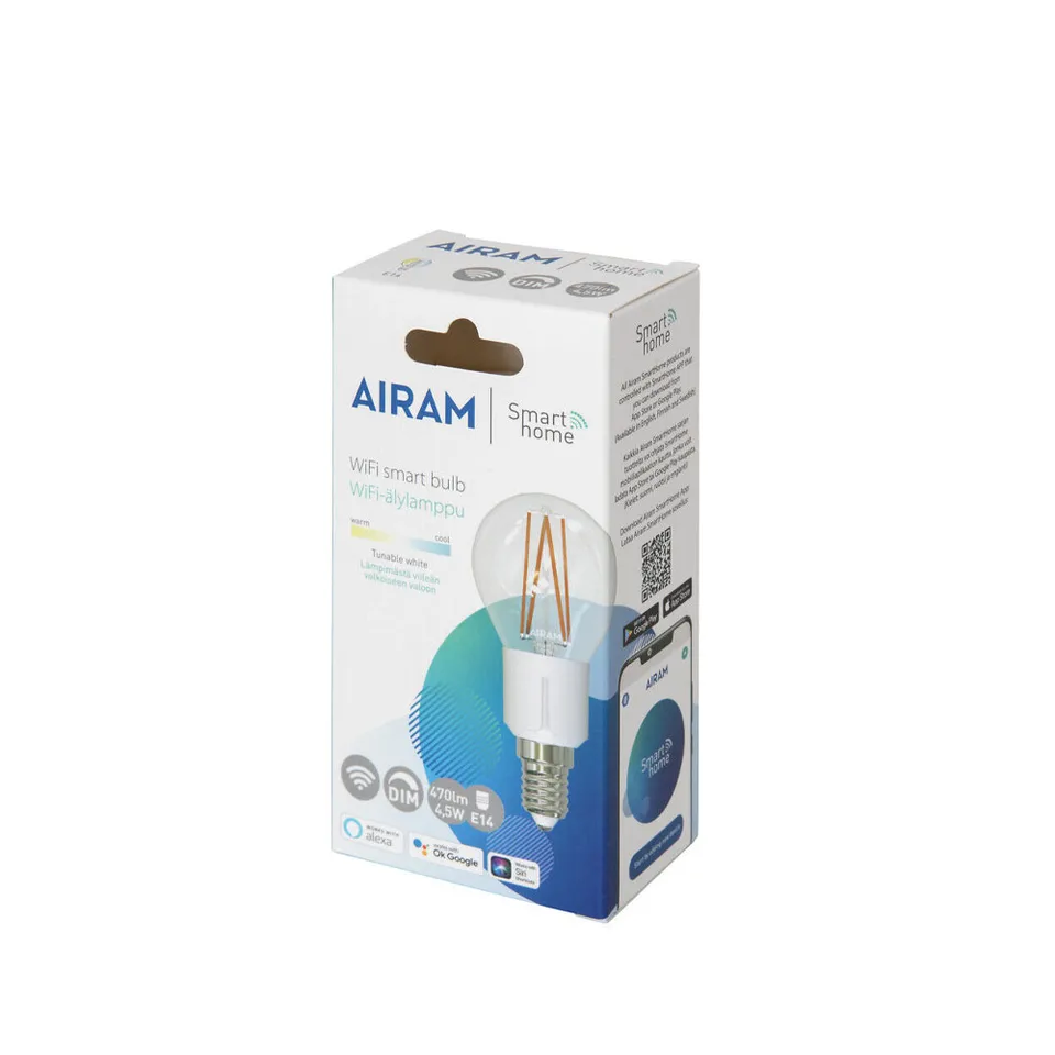 Airam Smarta Hem Filament LED-ball Glühbirne | Airam → NordicNest.de