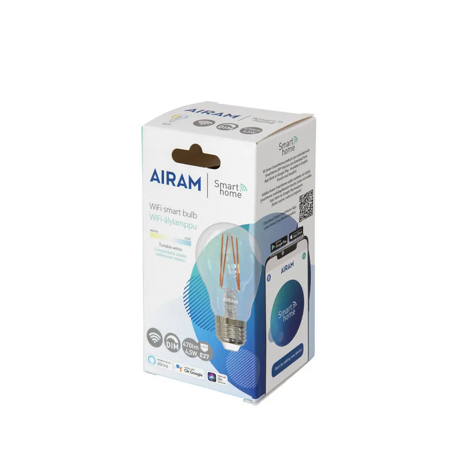 Airam Smarta Hem Filament LED-standard Glühbirne | Airam → NordicNest.de