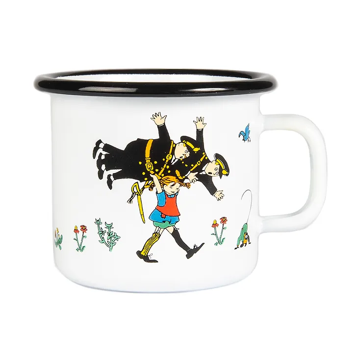 Pippi und polisen Emailletasse 25cl | Muurla → NordicNest.de
