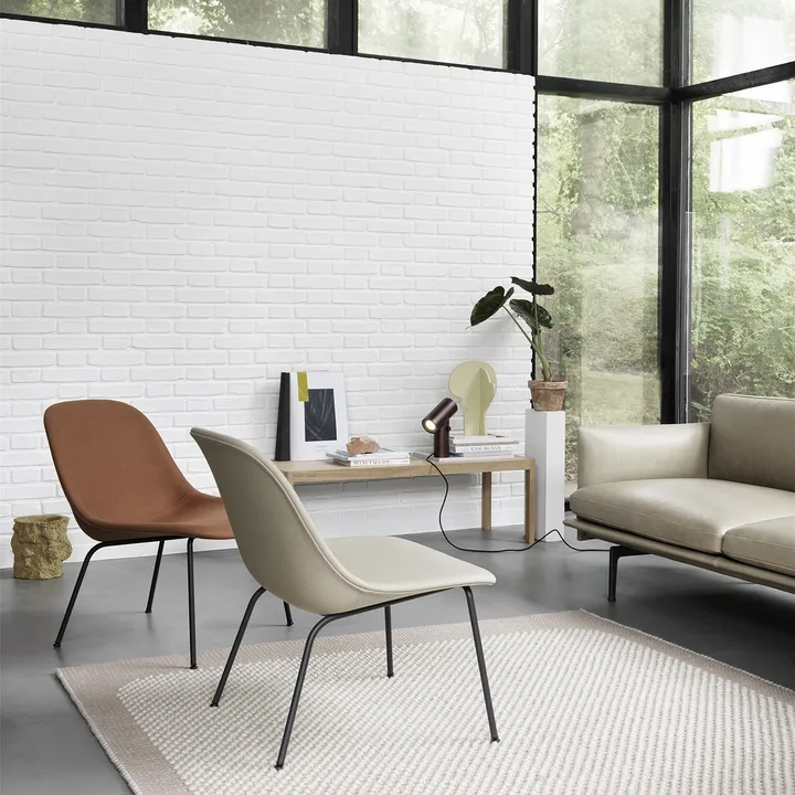 Fiber lounge Sessel mit Stahlbeinen | Muuto → NordicNest.de