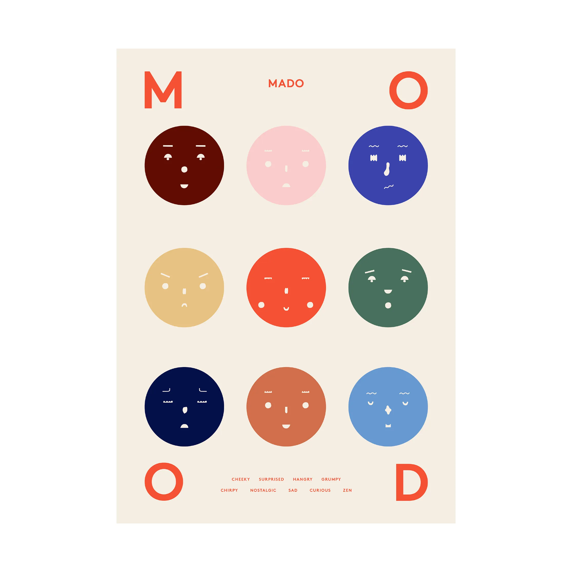 9 Moods Poster von Paper Collective online kaufen bei NordicNest.de
