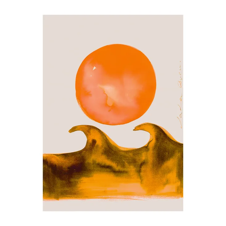Sunset Waves Poster | Paper Collective → NordicNest.de