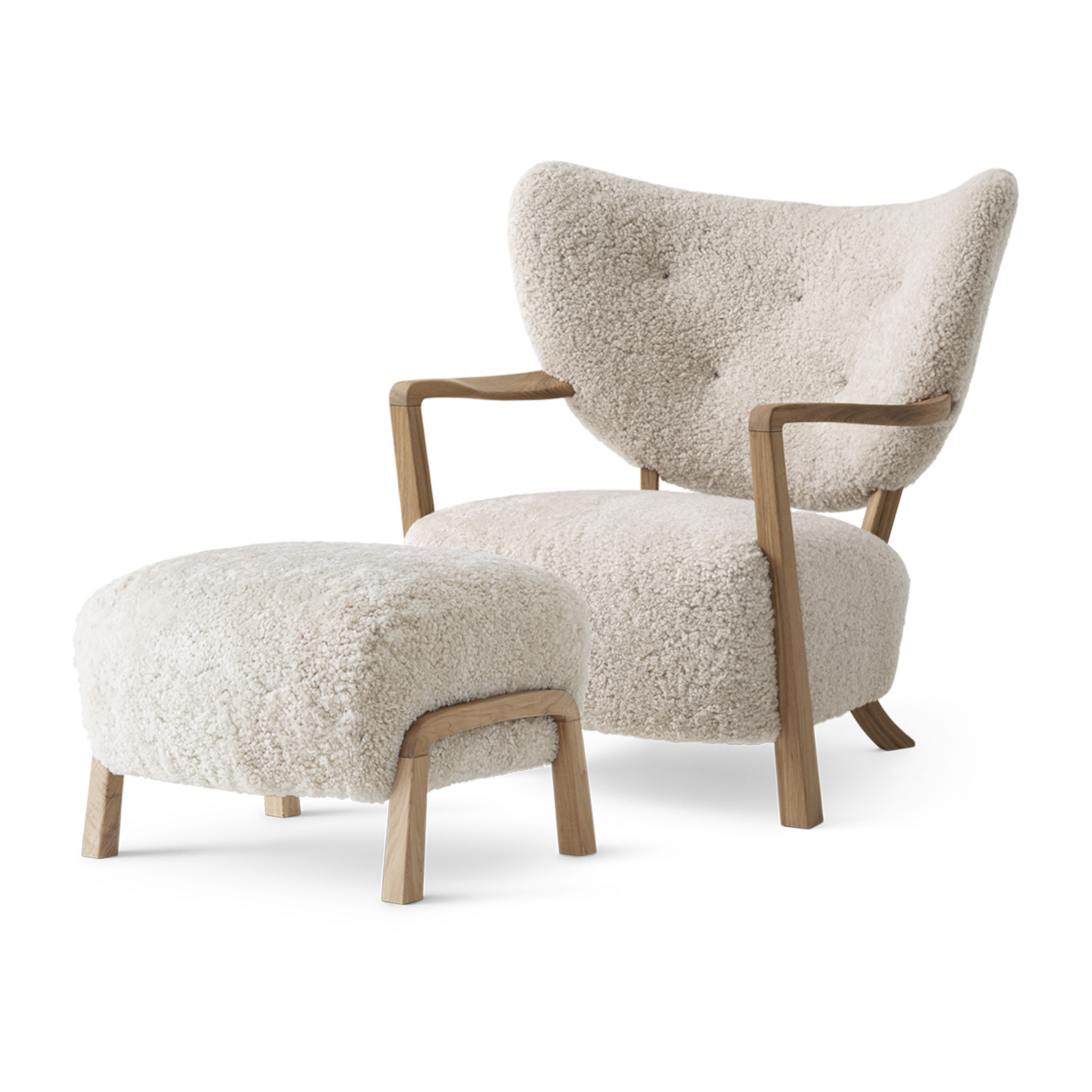 Wulff Lounge Chair ATD2 Fauteuil inkl. FuBhocker ATD3 Tradition NordicNest